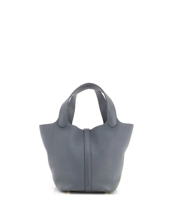 Hermès Pm Picotin Lock Bag Clemence - Blue