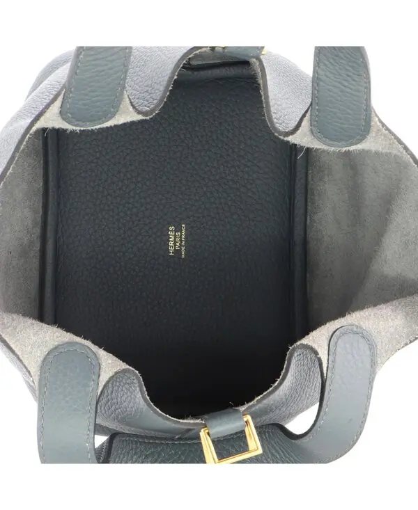 Hermès Pm Picotin Lock Bag Clemence - Blue