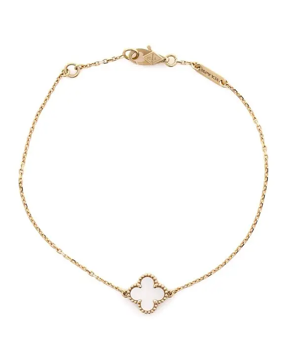 VAN CLEEF & ARPELS Sweet Alhambra Bracelet 18k And Mother Of Pearl - Gold