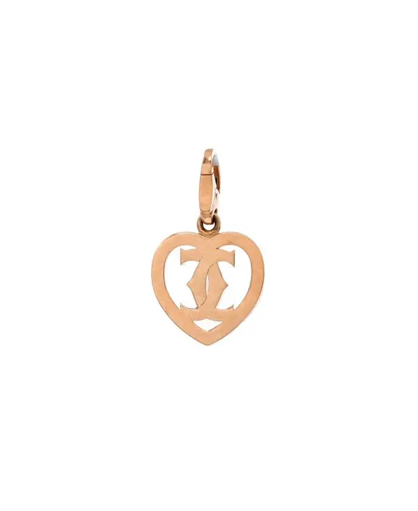 CARTIER 2c Heart Charm 18k Rose Gold