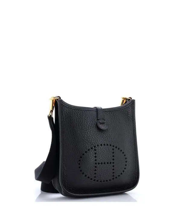Hermès Tpm Evelyne Bag Gen Iii Clemence - Black