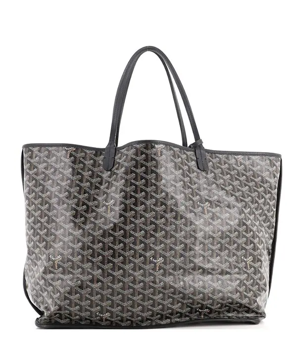 Goyard Gm Anjou Reversible Tote Coated Canvas - Black