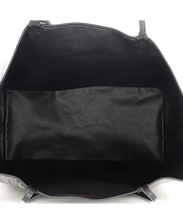 Goyard Gm Anjou Reversible Tote Coated Canvas - Black
