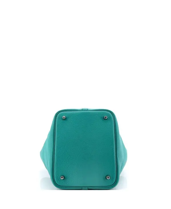 Hermès Mm Picotin Lock Bag Clemence - Blue