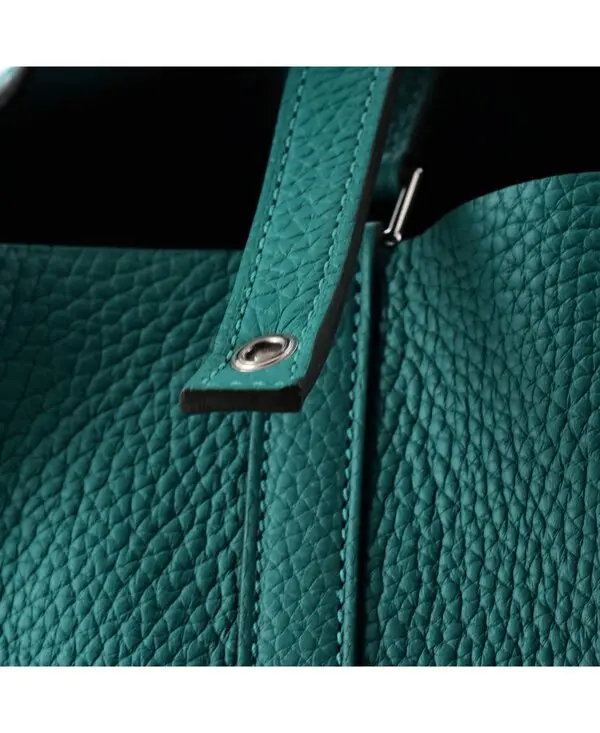 Hermès Mm Picotin Lock Bag Clemence - Blue