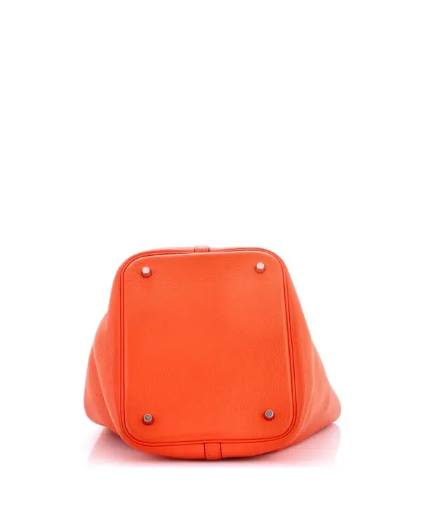 Hermès Mm Picotin Lock Bag Clemence - Orange