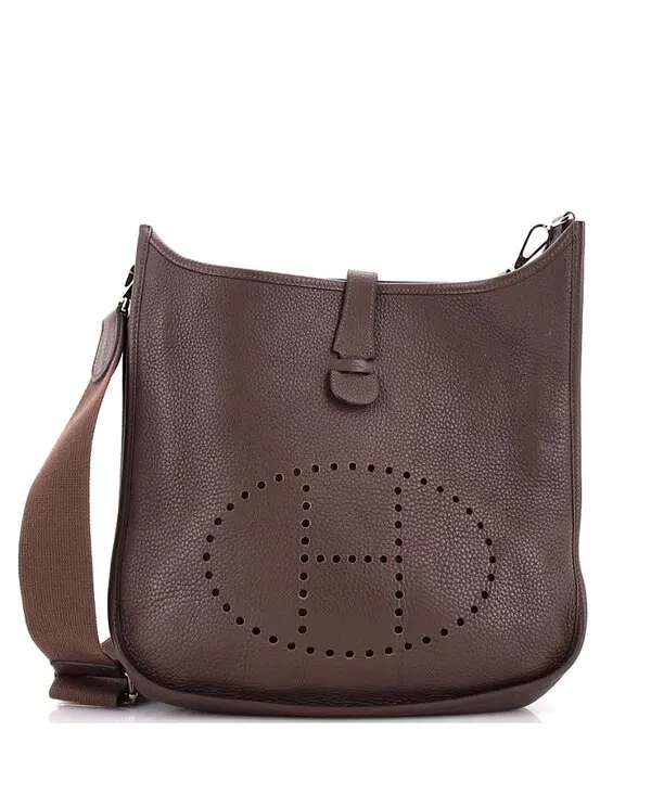 Hermès Gm Evelyne Bag Gen Iii Clemence - Brown
