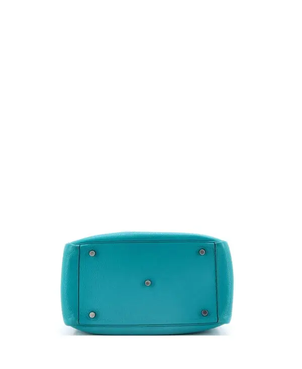 Hermès 30 Lindy Bag Clemence - Blue
