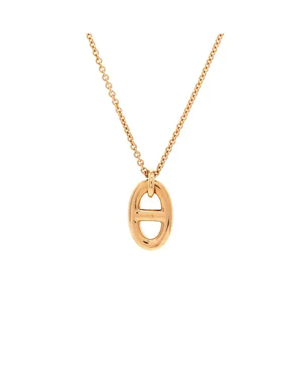 Hermès Small Farandole Pendant Necklace 18k Rose Gold, 16.5