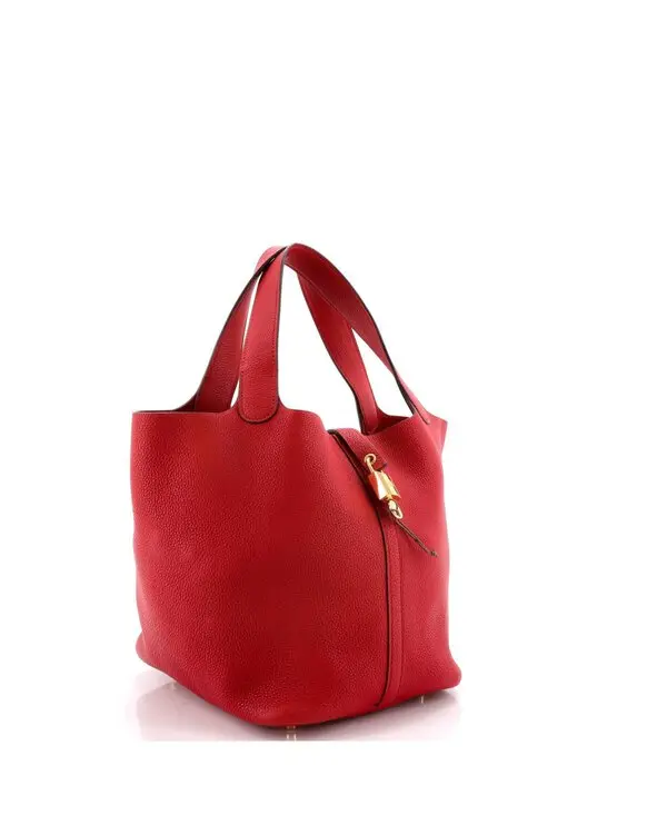 Hermès Mm Picotin Lock Bag Maurice - Red