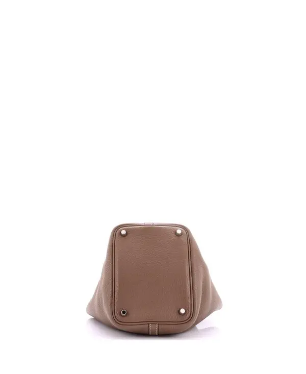 Hermès Pm Picotin Lock Bag Clemence - Gray