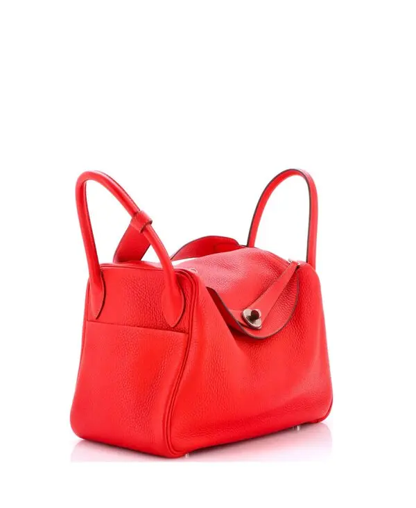 Hermès 30 Lindy Bag Clemence - Red