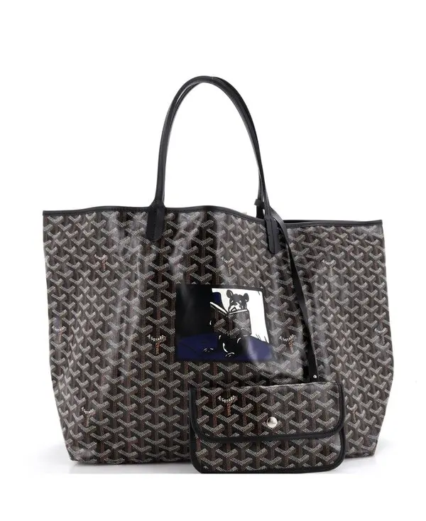Goyard Gm Saint Louis Tote Printed Coated Canvas