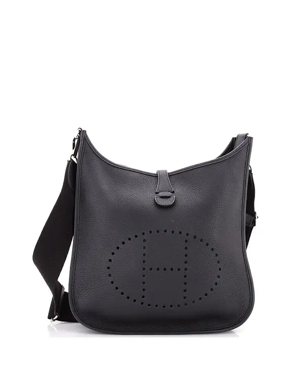 Hermès Pm Evelyne Bag Gen Iii Clemence - Black