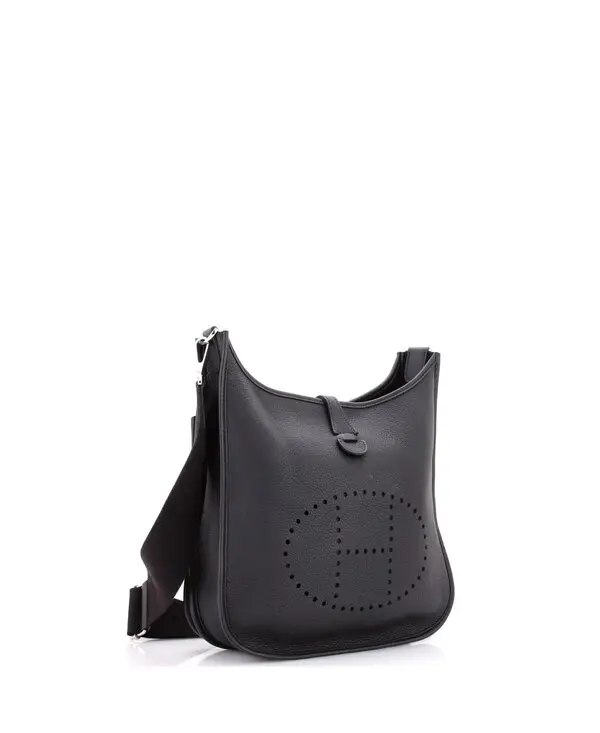Hermès Pm Evelyne Bag Gen Iii Clemence - Black