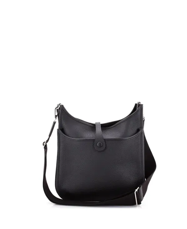 Hermès Pm Evelyne Bag Gen Iii Clemence - Black