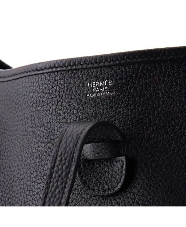 Hermès Pm Evelyne Bag Gen Iii Clemence - Black
