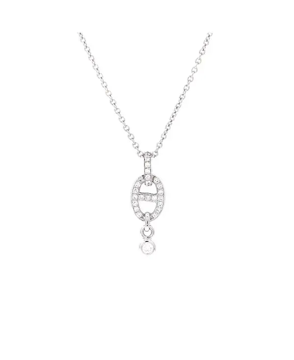 Hermès Farandole Pendant Necklace 18k Gold And Diamonds, 16