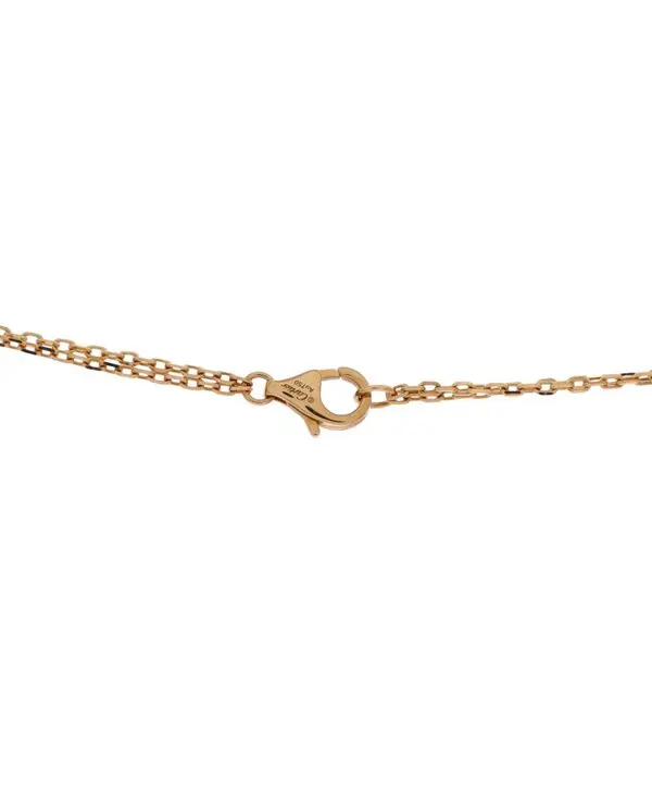CARTIER 2 Diamonds Love Pendant Necklace 18k And Diamonds, 16.5