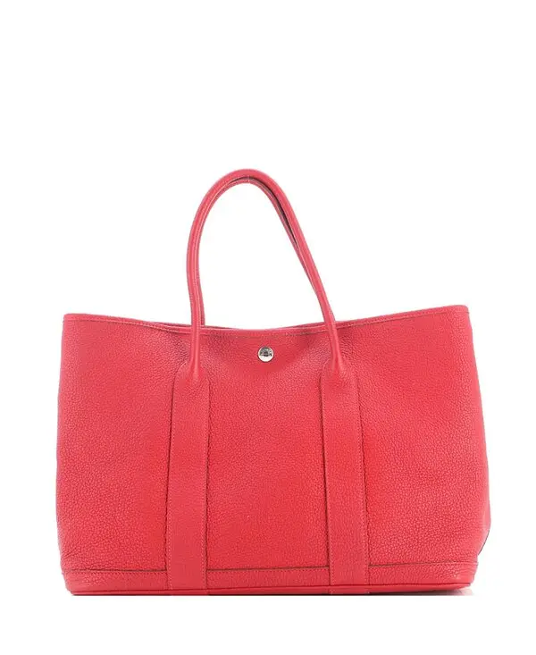 Hermès 36 Garden Party Tote Leather - Red