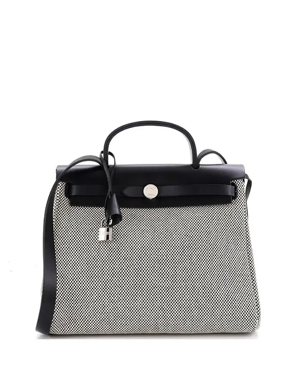 Hermès 31 Herbag Zip Criss Viking Toile And Leather