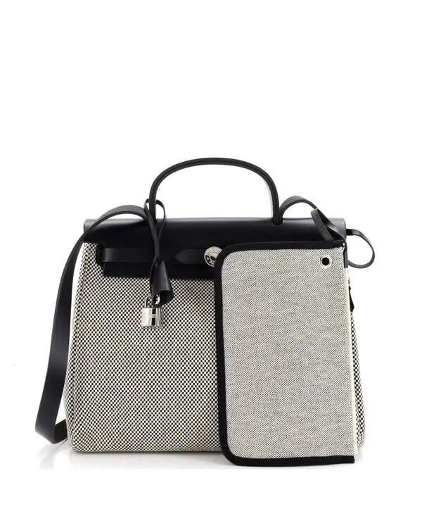 Hermès 31 Herbag Zip Criss Viking Toile And Leather