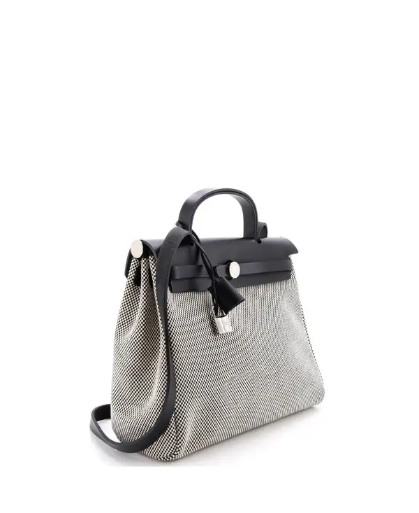 Hermès 31 Herbag Zip Criss Viking Toile And Leather
