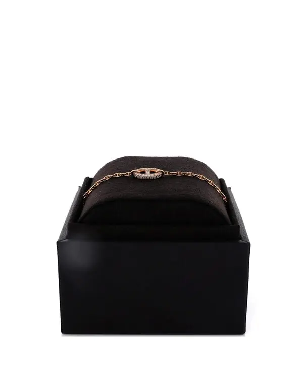 Hermès New Farandole Bracelet 18k Rose Gold With Diamonds
