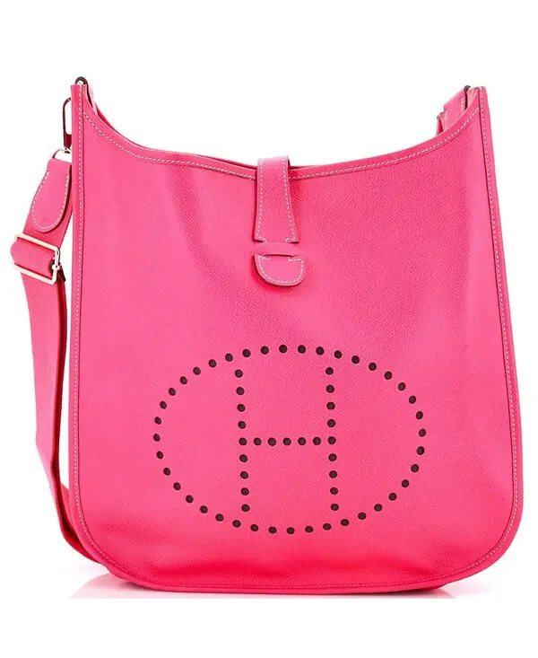 Hermès Gm Evelyne Bag Gen Iii Epsom - Pink