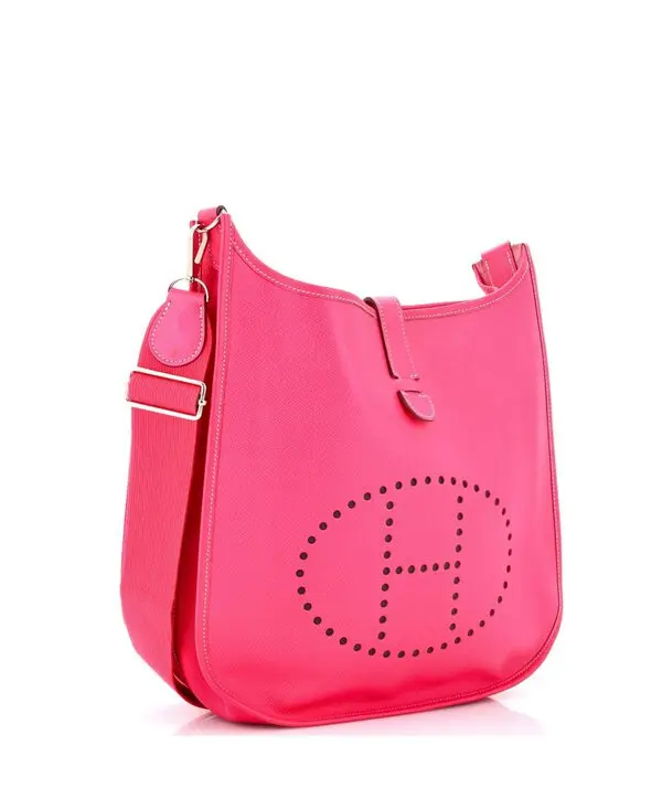 Hermès Gm Evelyne Bag Gen Iii Epsom - Pink