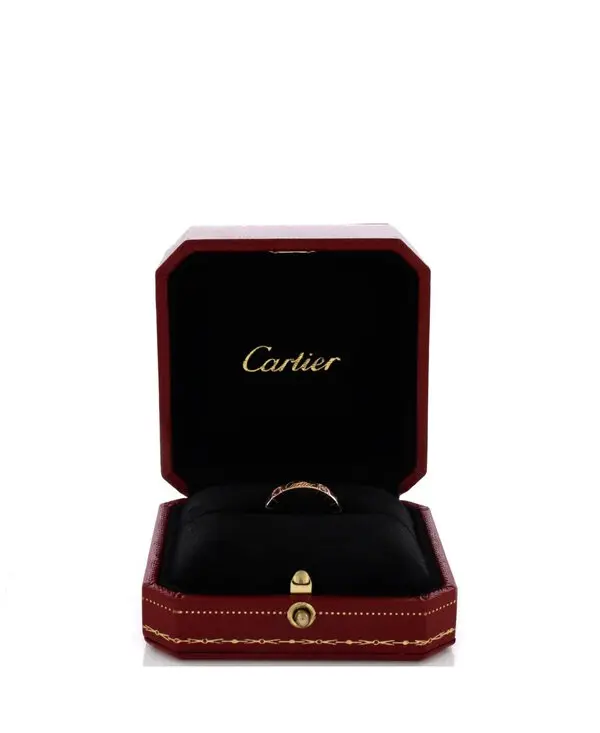 CARTIER Lanieres Ring 18k Rose Gold With Sapphires
