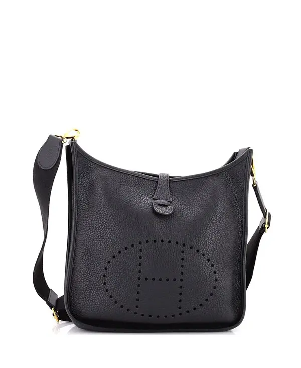 Hermès Pm Evelyne Bag Gen Iii Clemence - Black