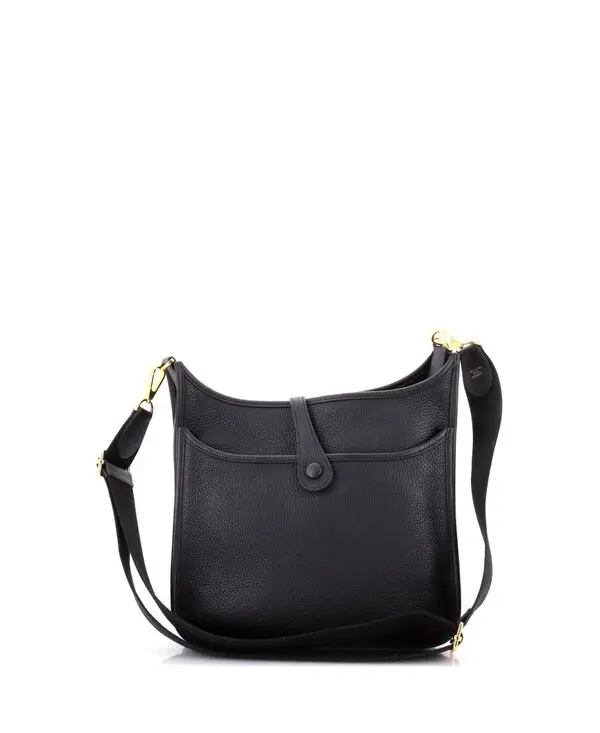 Hermès Pm Evelyne Bag Gen Iii Clemence - Black