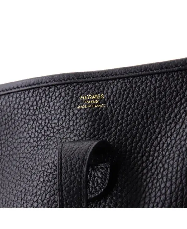 Hermès Pm Evelyne Bag Gen Iii Clemence - Black