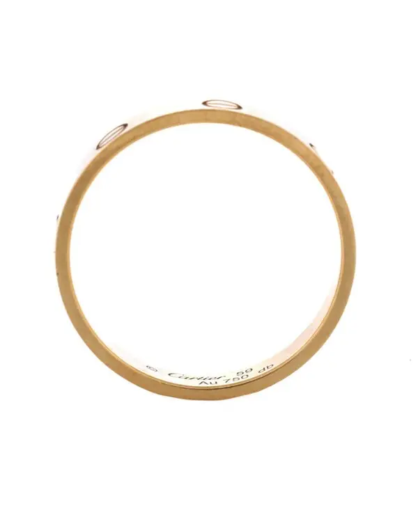 CARTIER Love Wedding Band Ring 18k