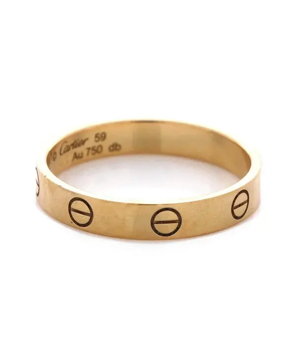 CARTIER Love Wedding Band Ring 18k