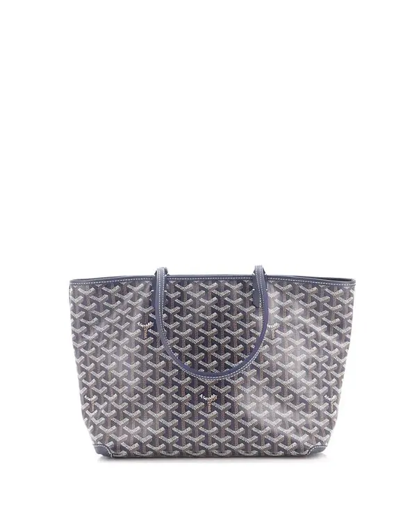 Goyard Pm Artois Tote Coated Canvas - Blue