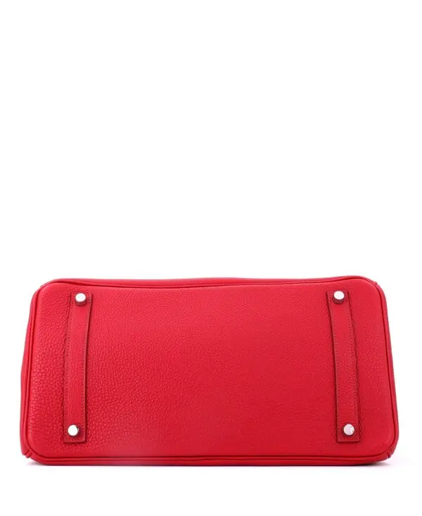 Hermès Birkin 35 Handbag Red Vache Trekking With Palladium Hardware