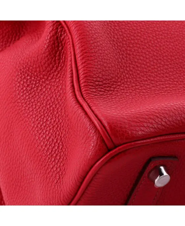 Hermès Birkin 35 Handbag Red Vache Trekking With Palladium Hardware