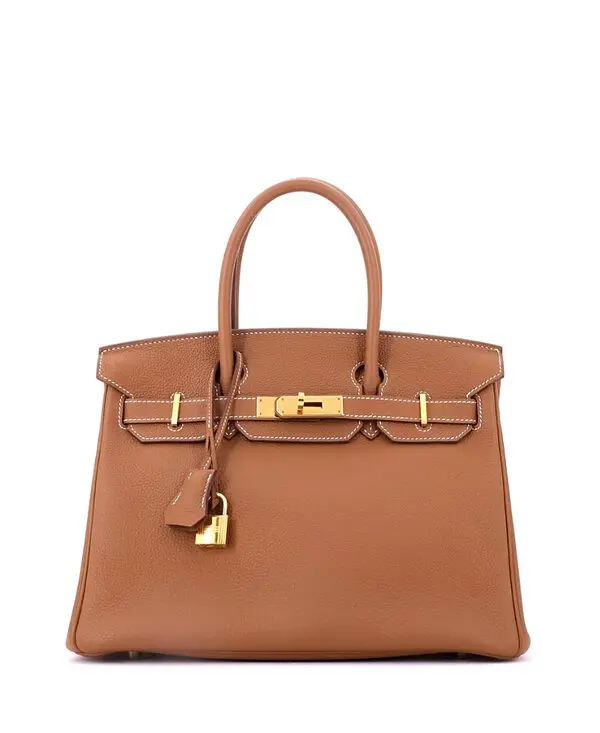 Hermès Birkin 30 Handbag Brown Togo With Hardware