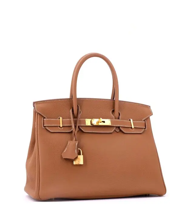 Hermès Birkin 30 Handbag Brown Togo With Hardware