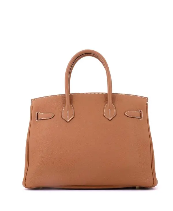 Hermès Birkin 30 Handbag Brown Togo With Hardware