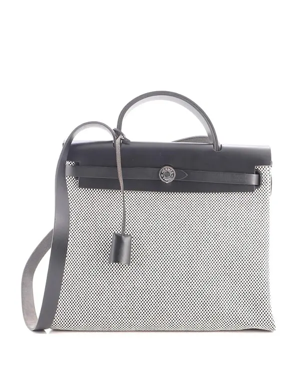 Hermès 31 Herbag Zip Criss Viking Toile And Leather