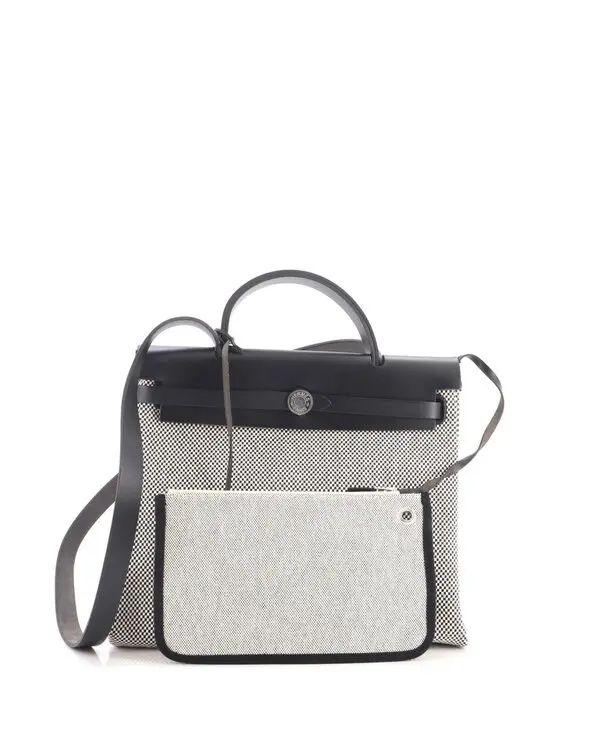 Hermès 31 Herbag Zip Criss Viking Toile And Leather