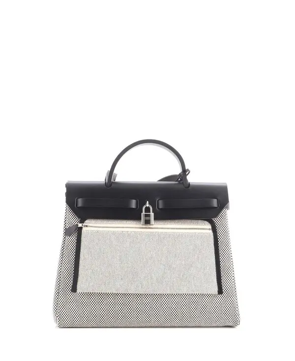 Hermès 31 Herbag Zip Criss Viking Toile And Leather