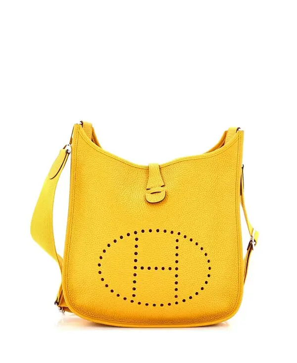 Hermès Pm Evelyne Bag Gen Iii Clemence - Yellow
