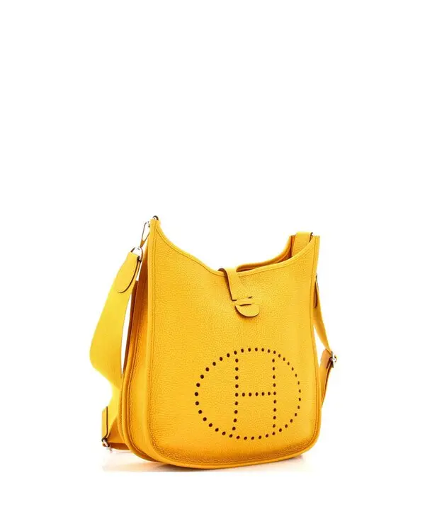 Hermès Pm Evelyne Bag Gen Iii Clemence - Yellow