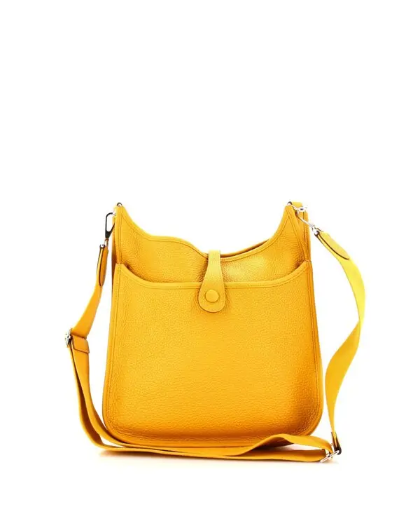 Hermès Pm Evelyne Bag Gen Iii Clemence - Yellow