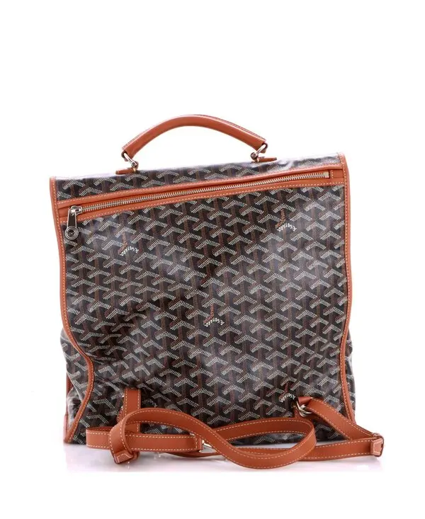Goyard Saint Leger Briefcase Backpack Coated Canvas