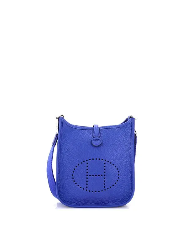 Hermès Tpm Evelyne Bag Gen Iii Clemence - Blue